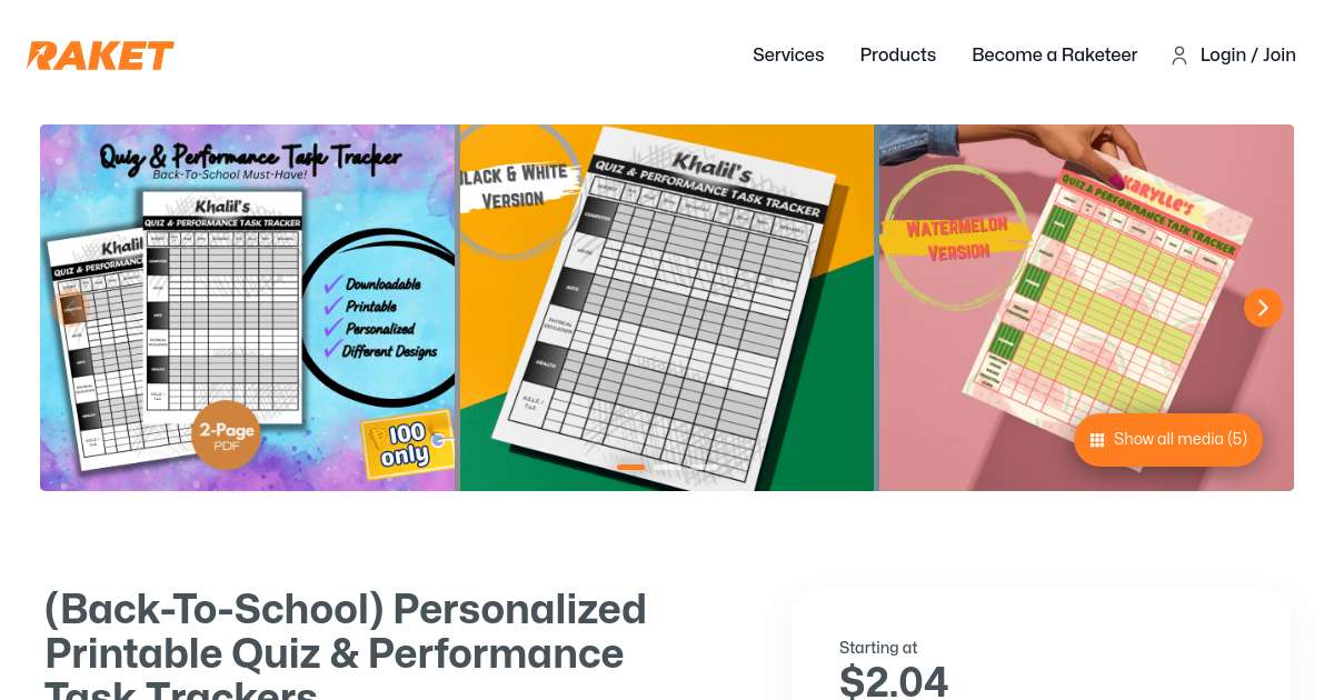 (Back-To-School) Personalized Printable Quiz & Performance Task ...