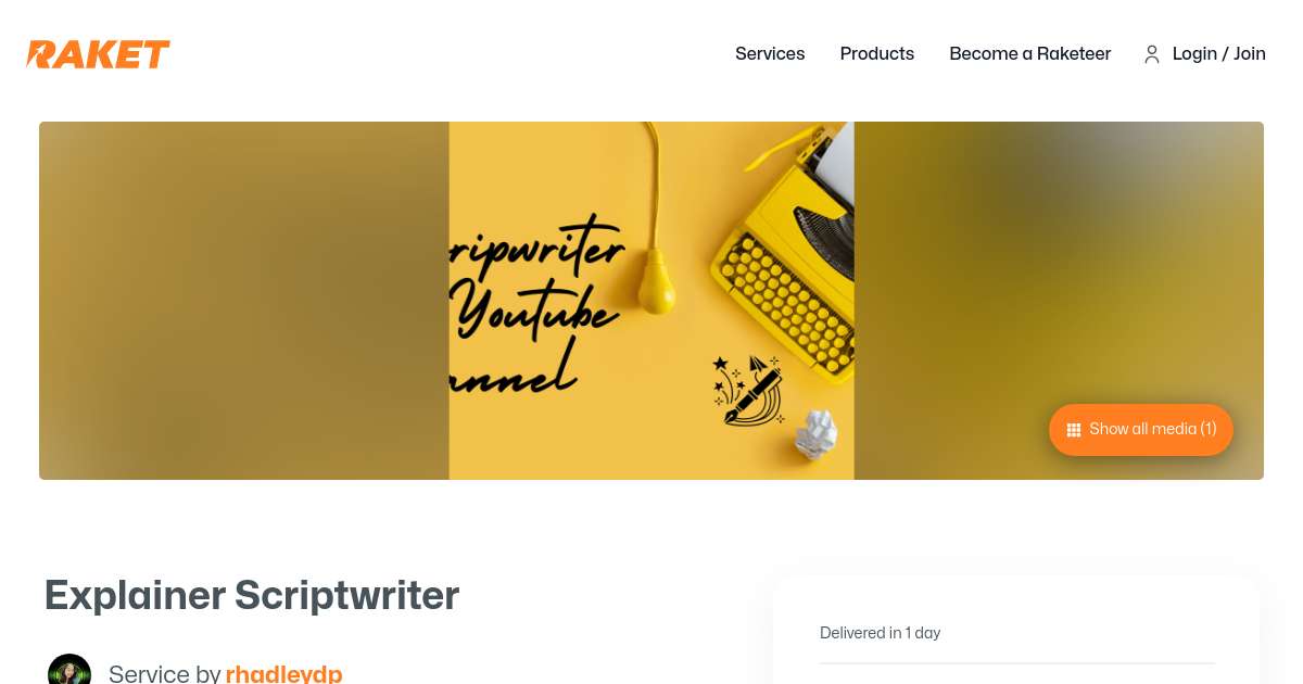 Explainer Scriptwriter by theagriculturo - Raket.PH