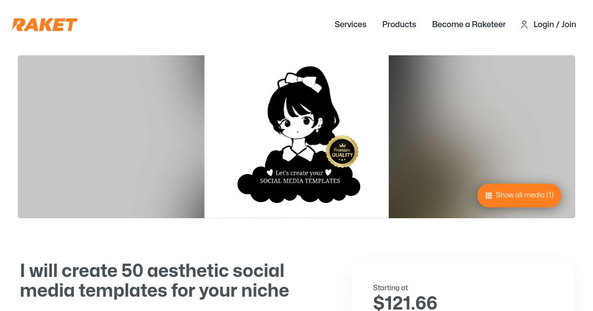 I will create 50 aesthetic social media templates for your niche by ...