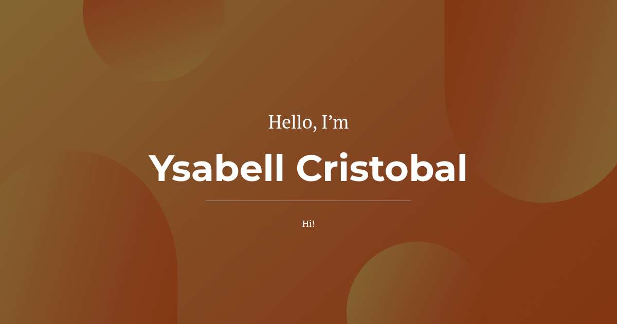 Ysabell Cristobal
