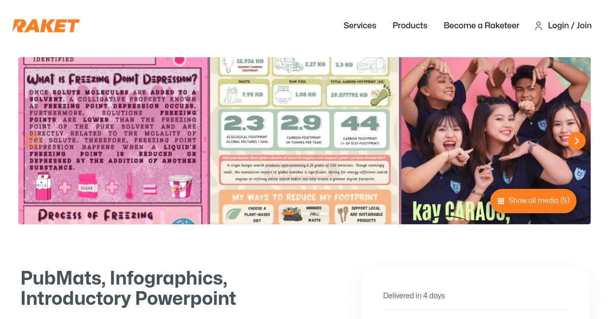 PubMats, Infographics, Introductory Powerpoint by joeimyrobs - Raket.PH