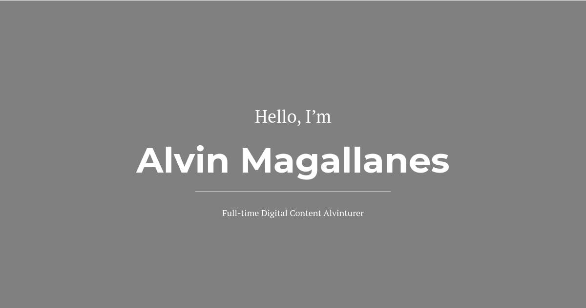 Alvin Magallanes