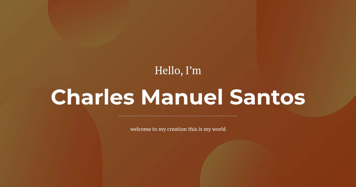 Charles Manuel Santos