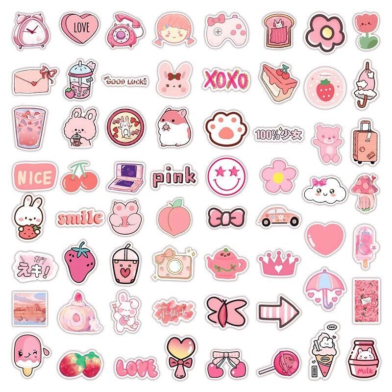 Pink stickers store