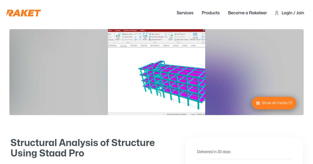 Structural Analysis Of Structure Using Staad Pro By Dhanperds Raket Ph