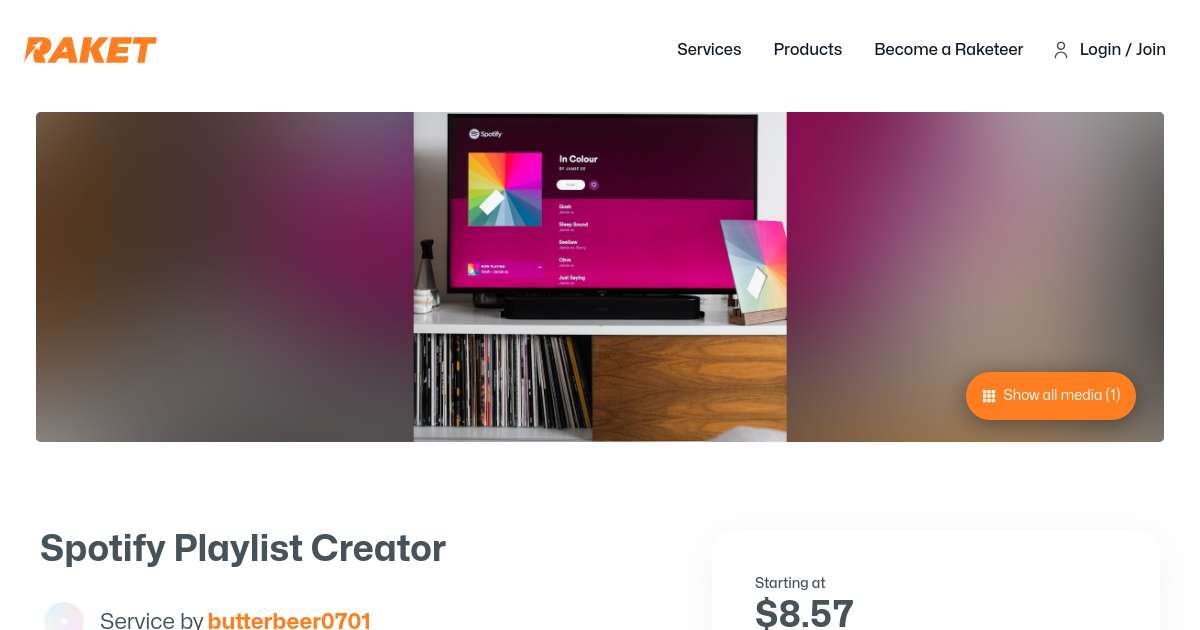 Spotify Playlist Creator by butterbeer0701 - Raket.PH