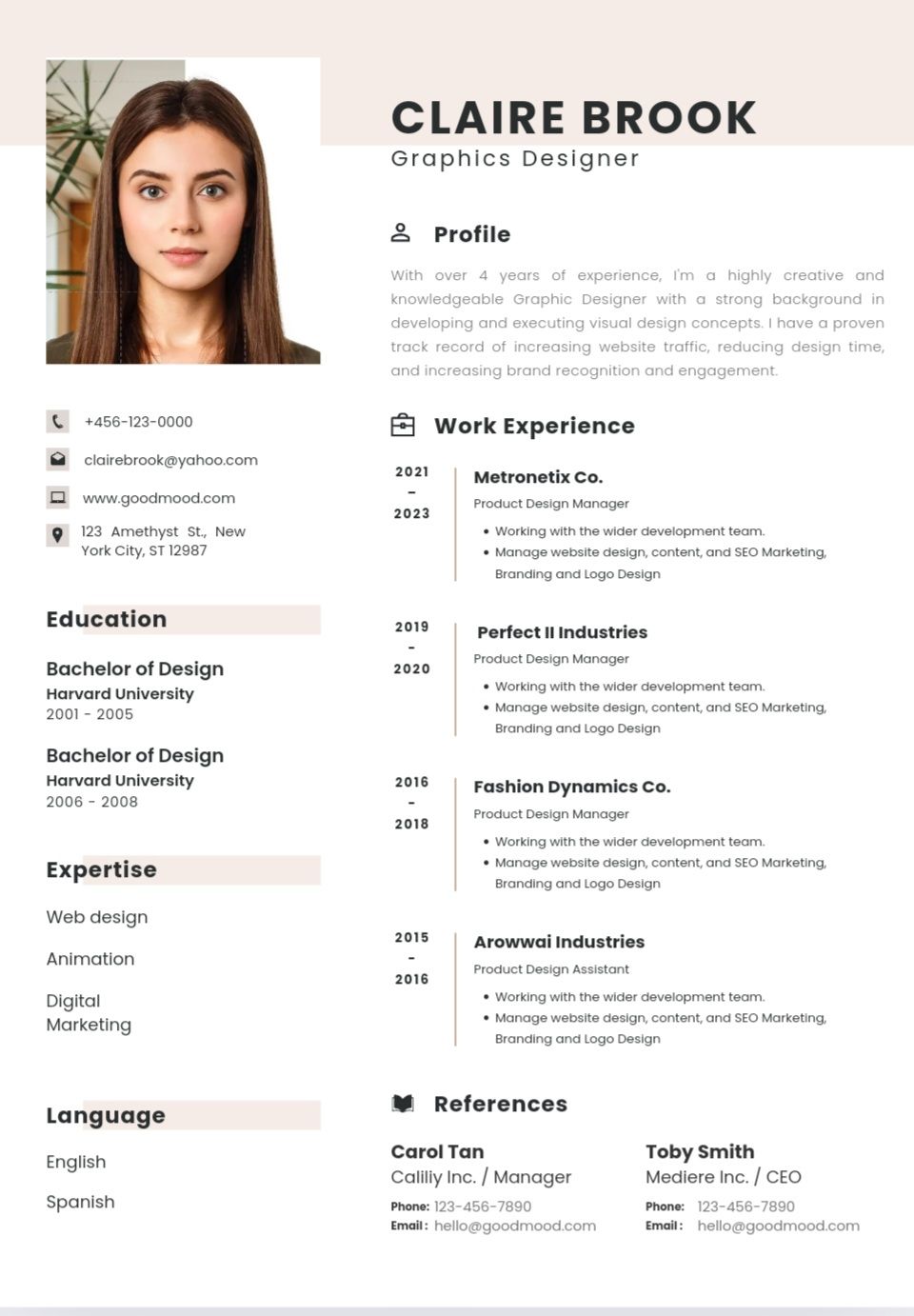 Harvard Resume Template