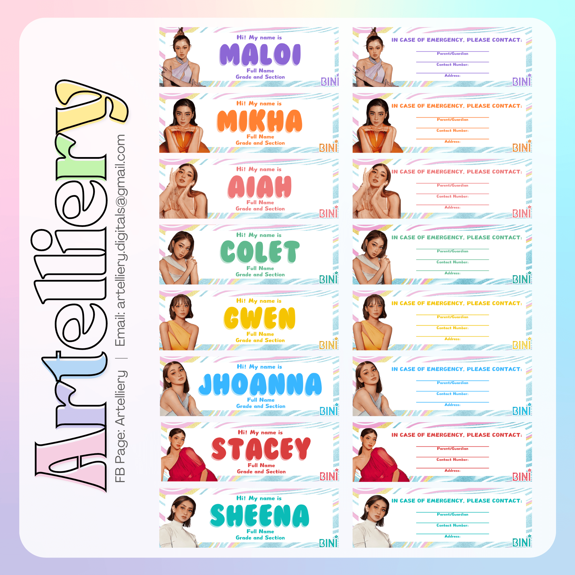 Name Plate Template Powerpoint