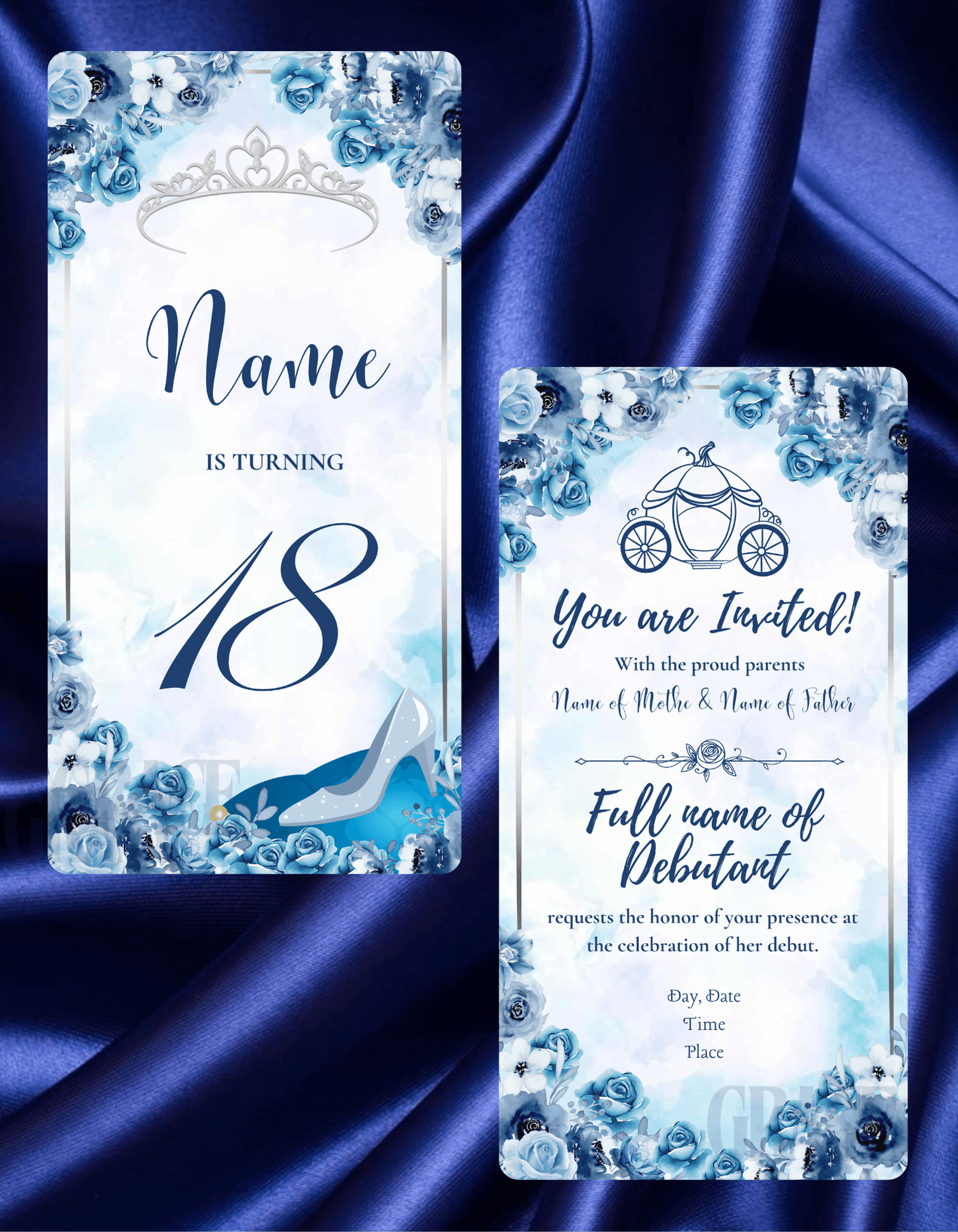 Sample Debut Invitation Designs Abbey's 18th Birthday Debut