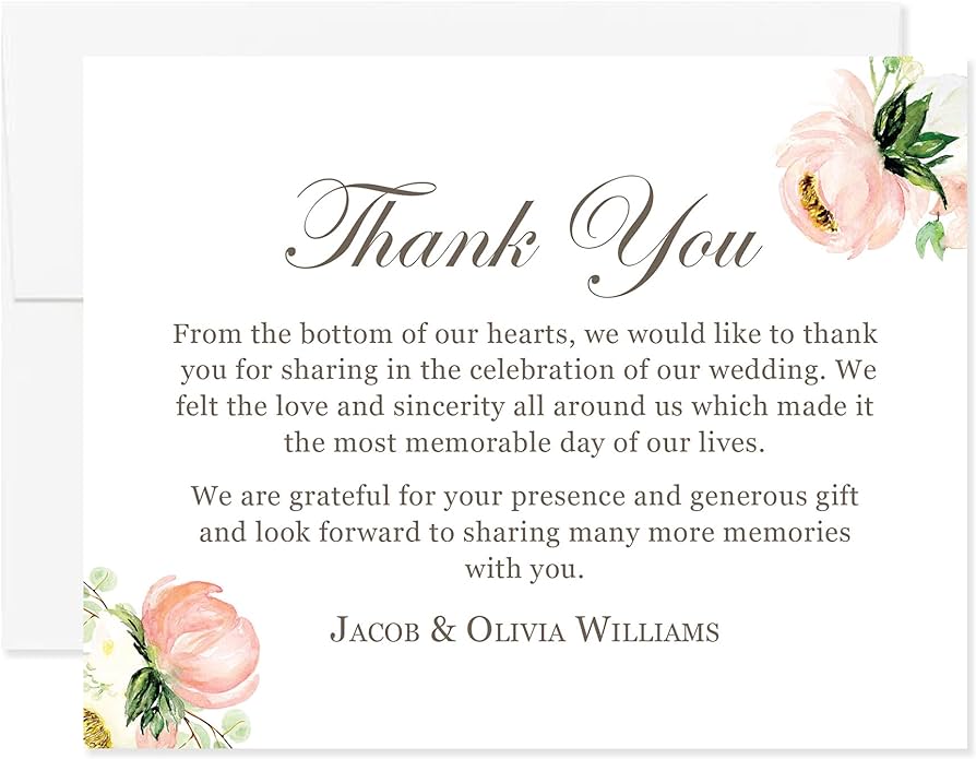 Special Thanks For Wedding Programs