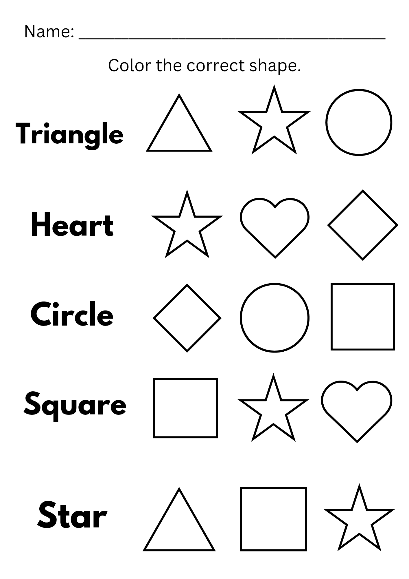 Activity Worksheets For Kindergarten