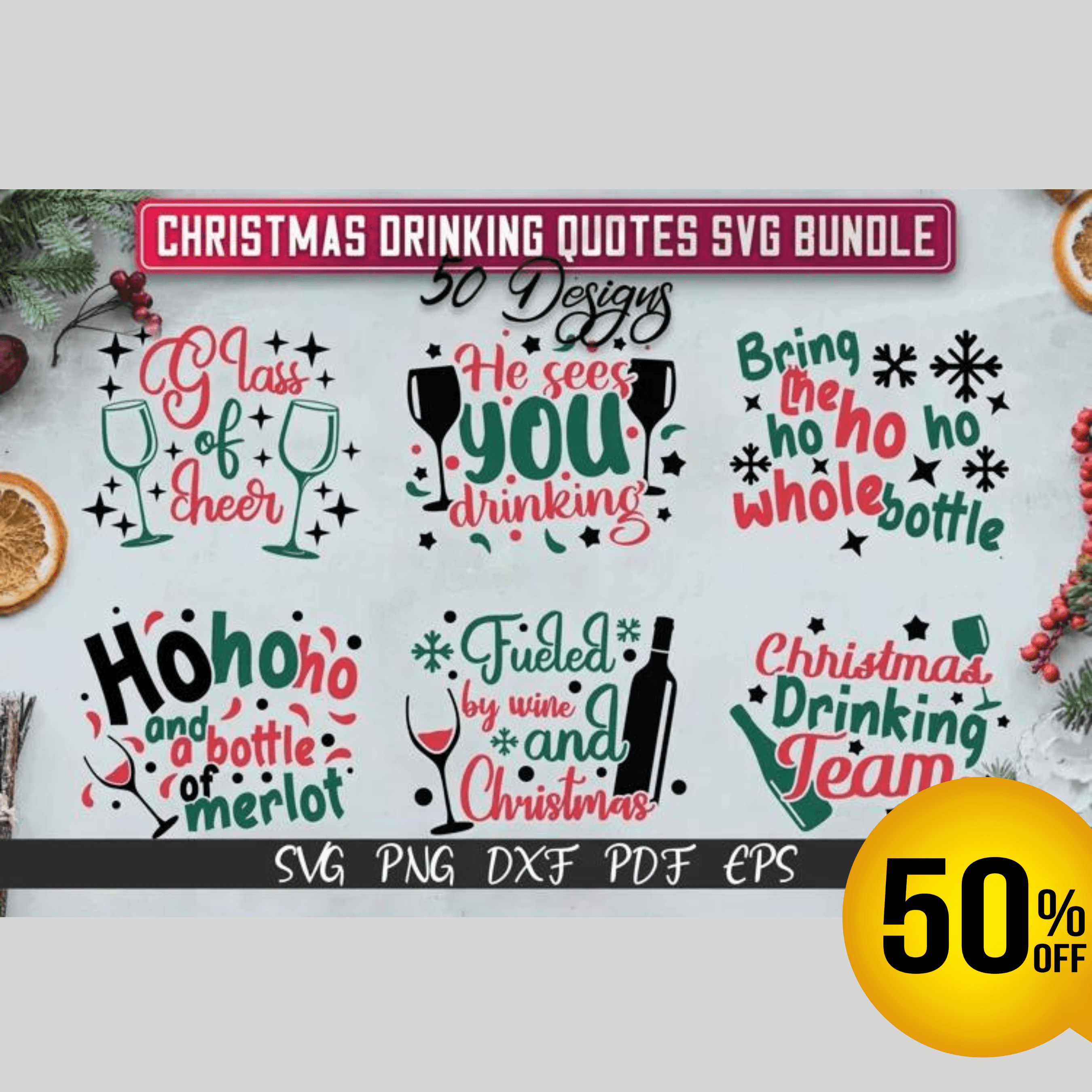 Christmas Drink Quotes Funny Christmas Card | This Christmas You'll Be