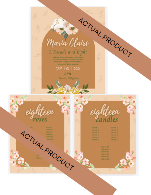 18th Birthday Cotillion Invitation Philippines