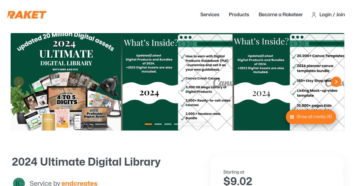 2024 Ultimate Digital Library by endcreates - Raket.PH