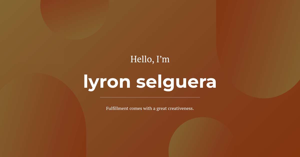lyron selguera