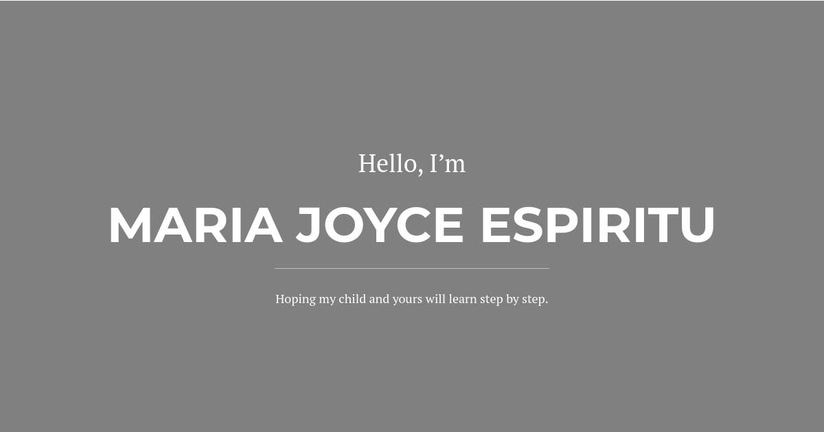 MARIA JOYCE ESPIRITU
