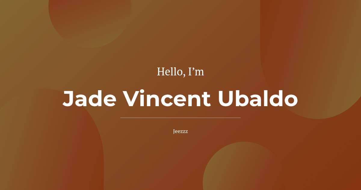 Jade Vincent Ubaldo