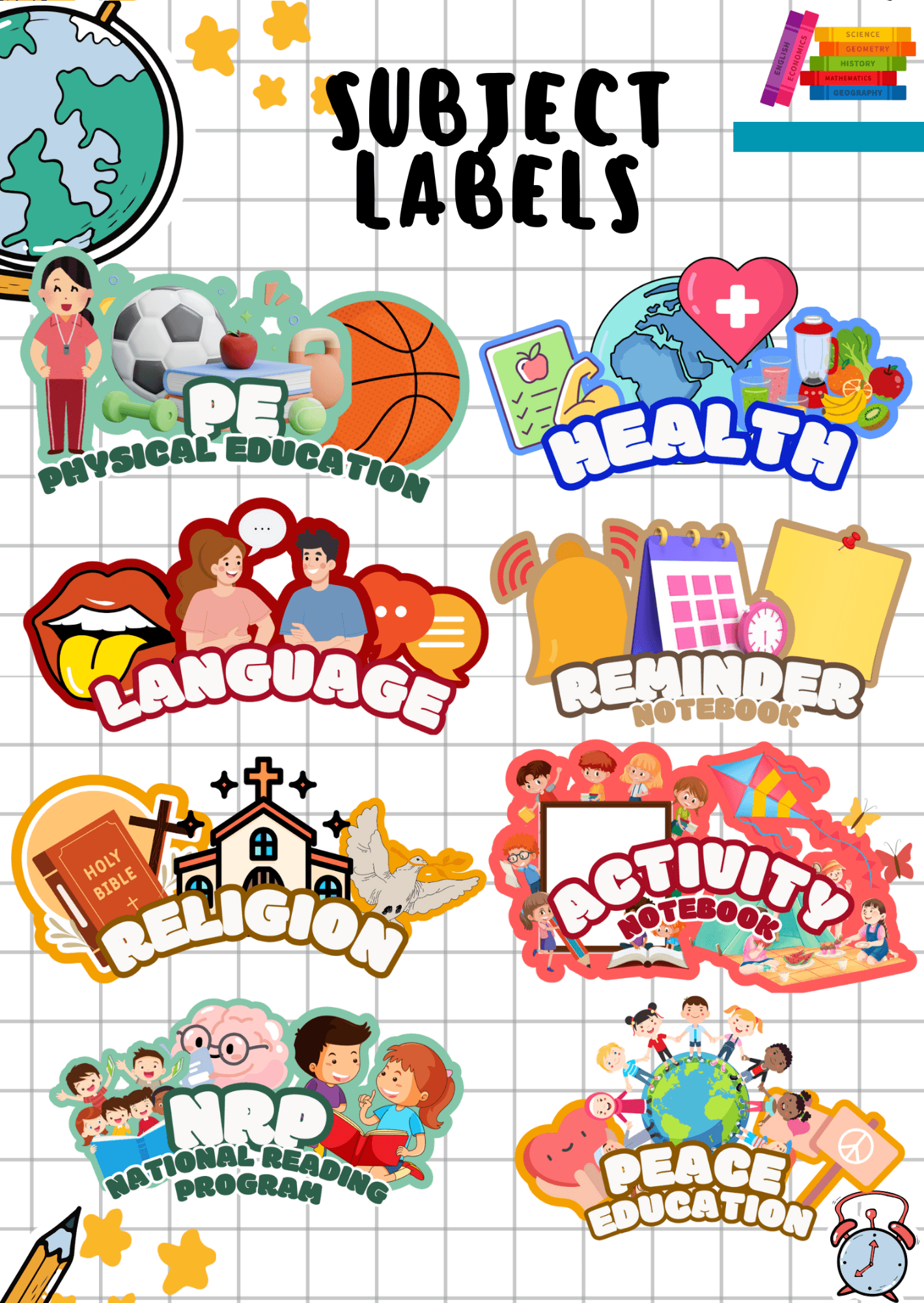 Subject label images – Artofit