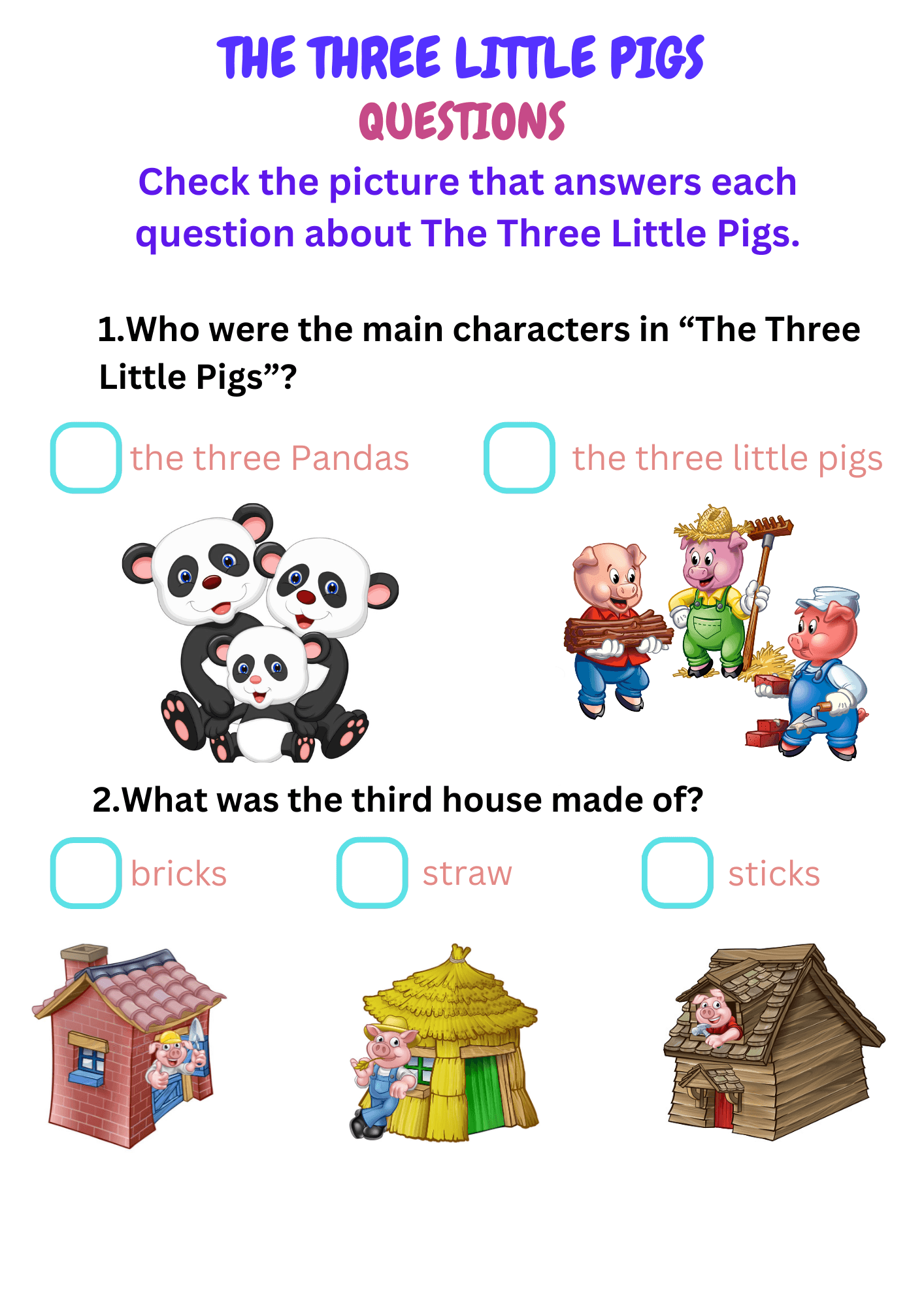 Three Little Pigs Printable Book The Three Little Pigs | Activities,
