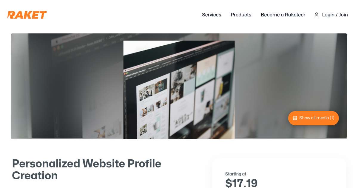 Personalized Website Profile Creation by cksayloon - Raket.PH