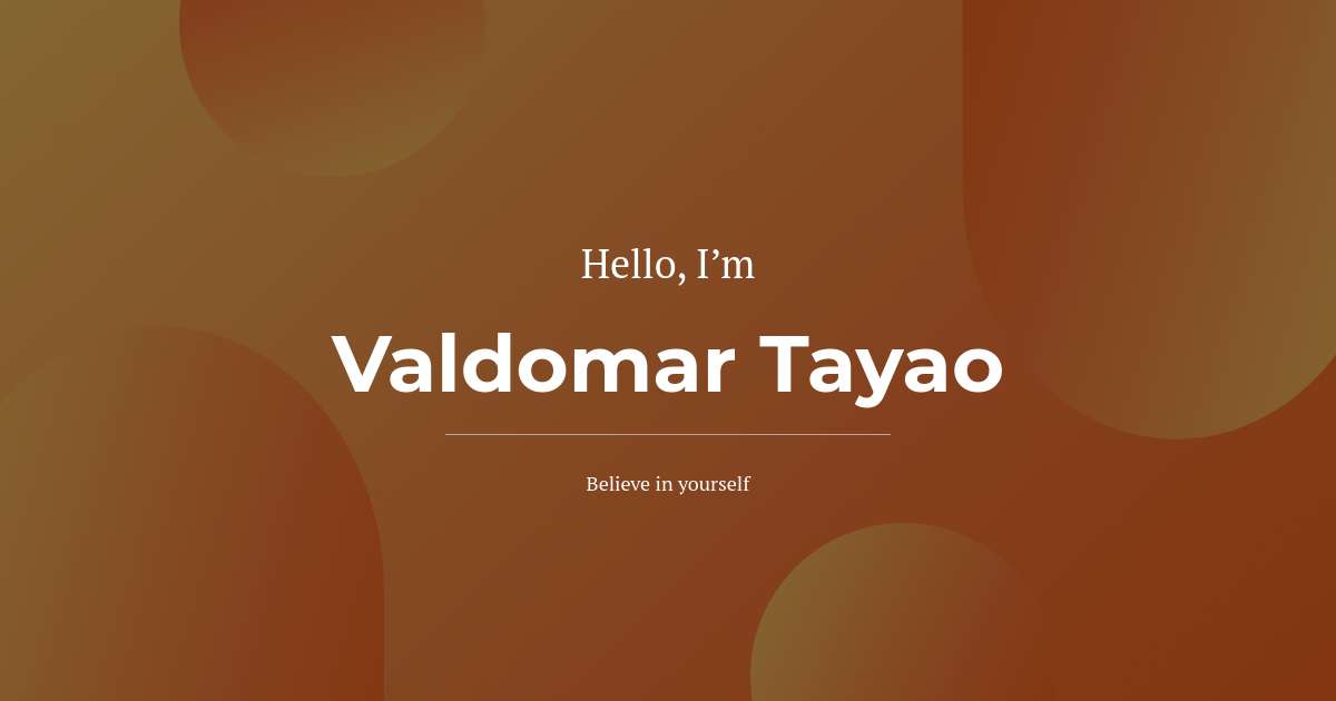 Valdomar Tayao