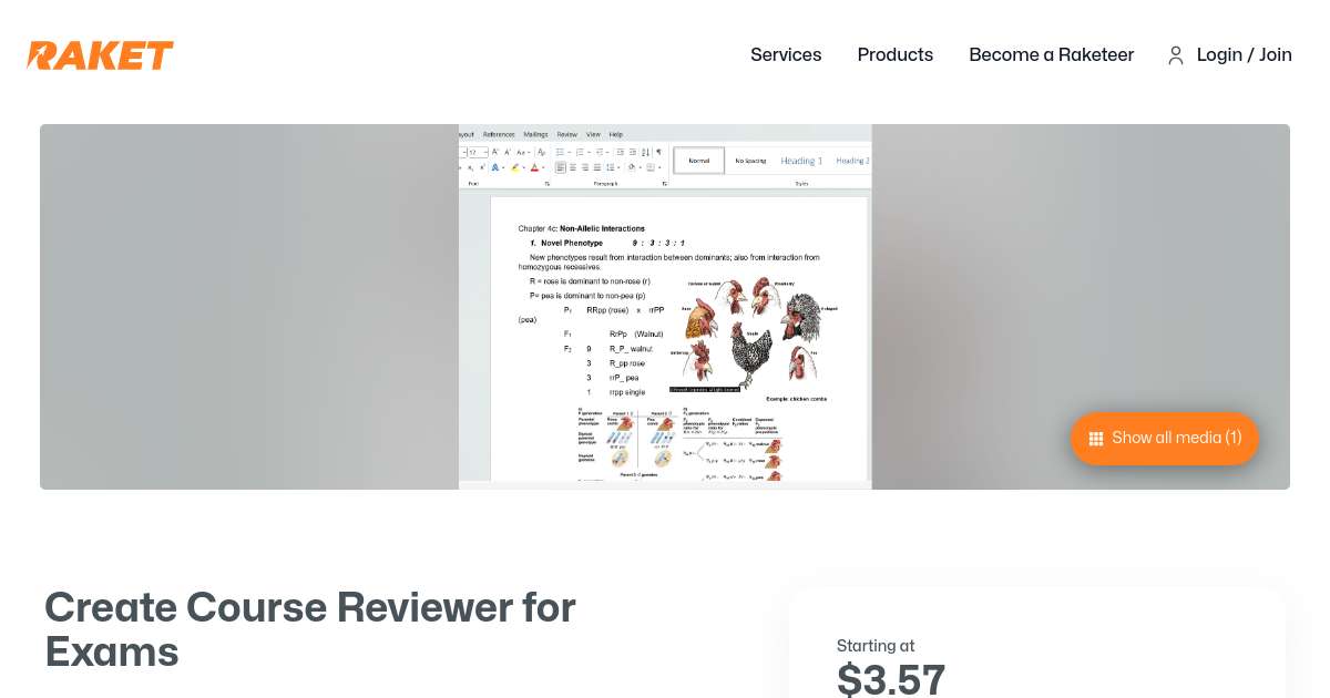 Create Course Reviewer for Exams by hamboyelishajane - Raket.PH