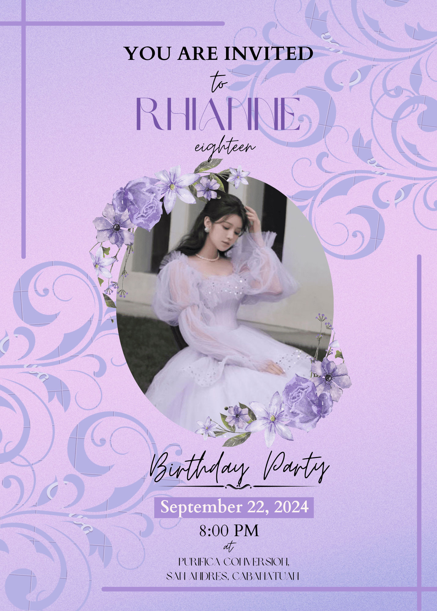 18th Birthday Invitations In The Philippines 18th Birthday Party