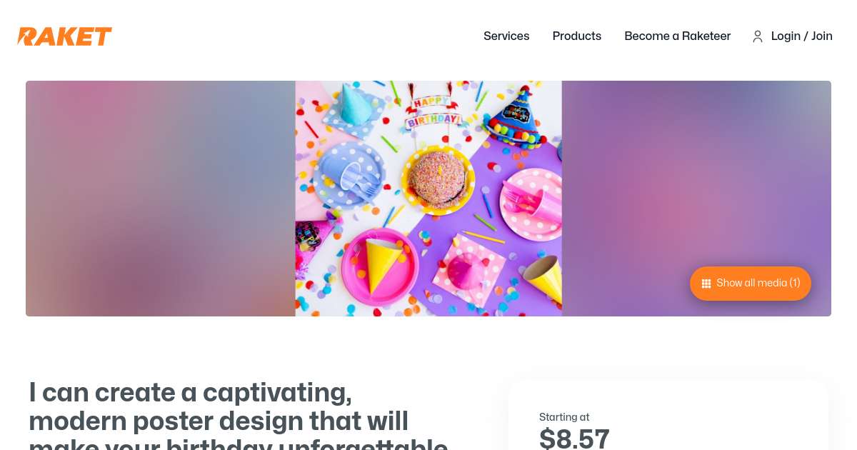 I can create a captivating, modern poster design that will make your ...