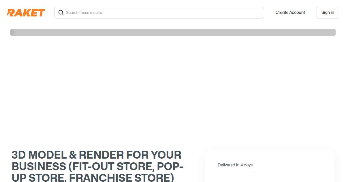3D MODEL & RENDER FOR YOUR BUSINESS (FIT-OUT STORE, POP-UP STORE ...