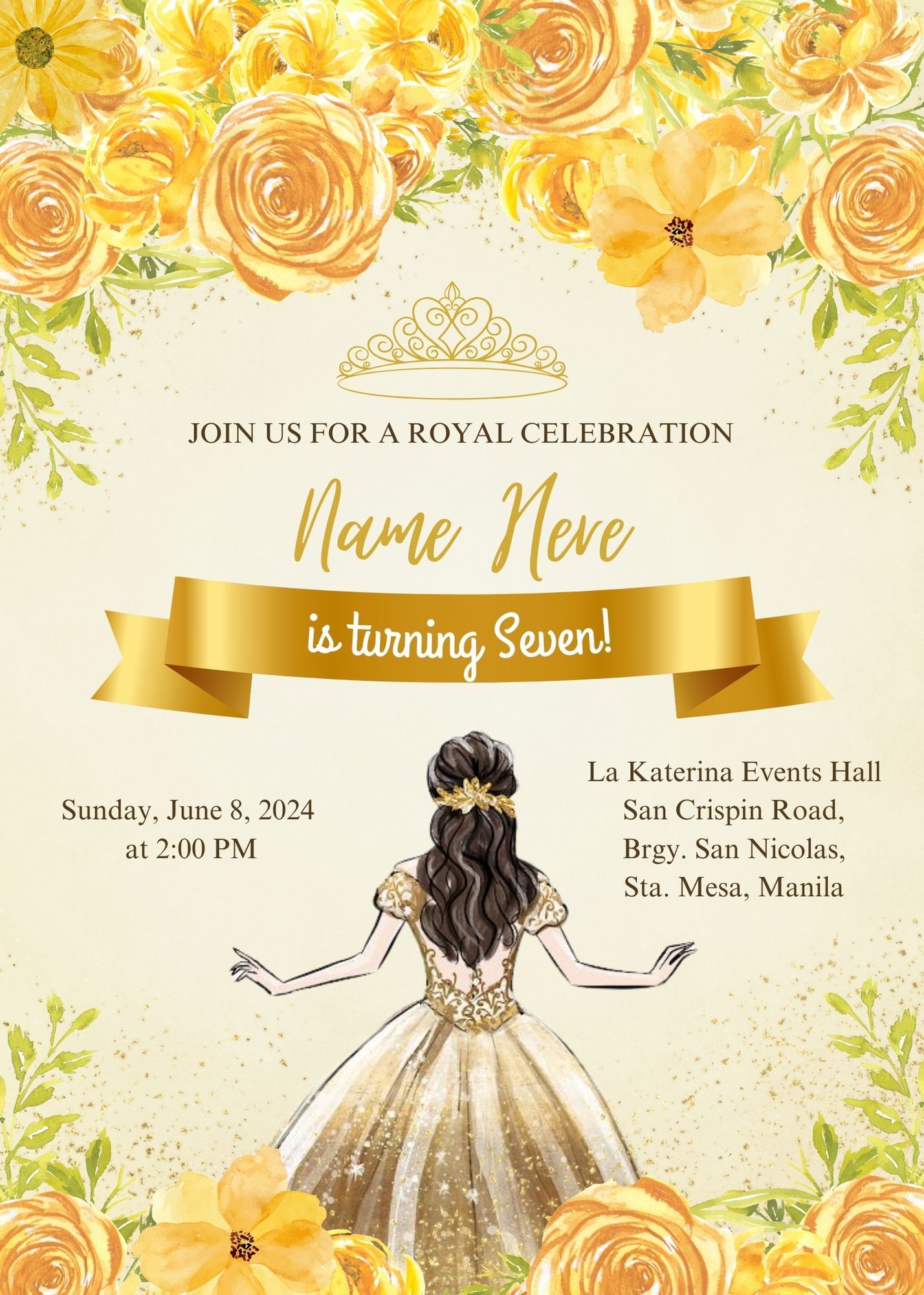 Yellow Party Invitation