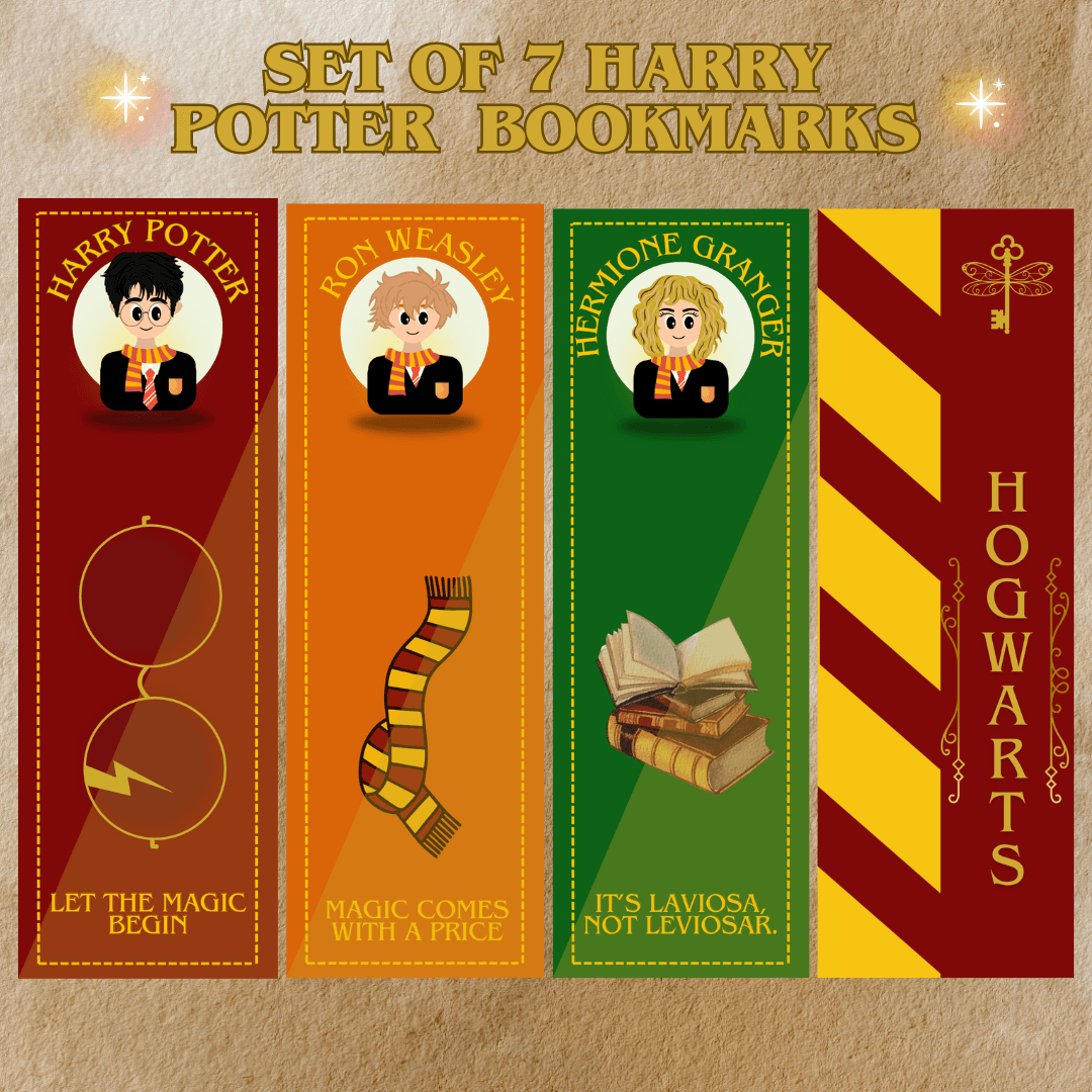 Printable Bookmarks Harry Potter