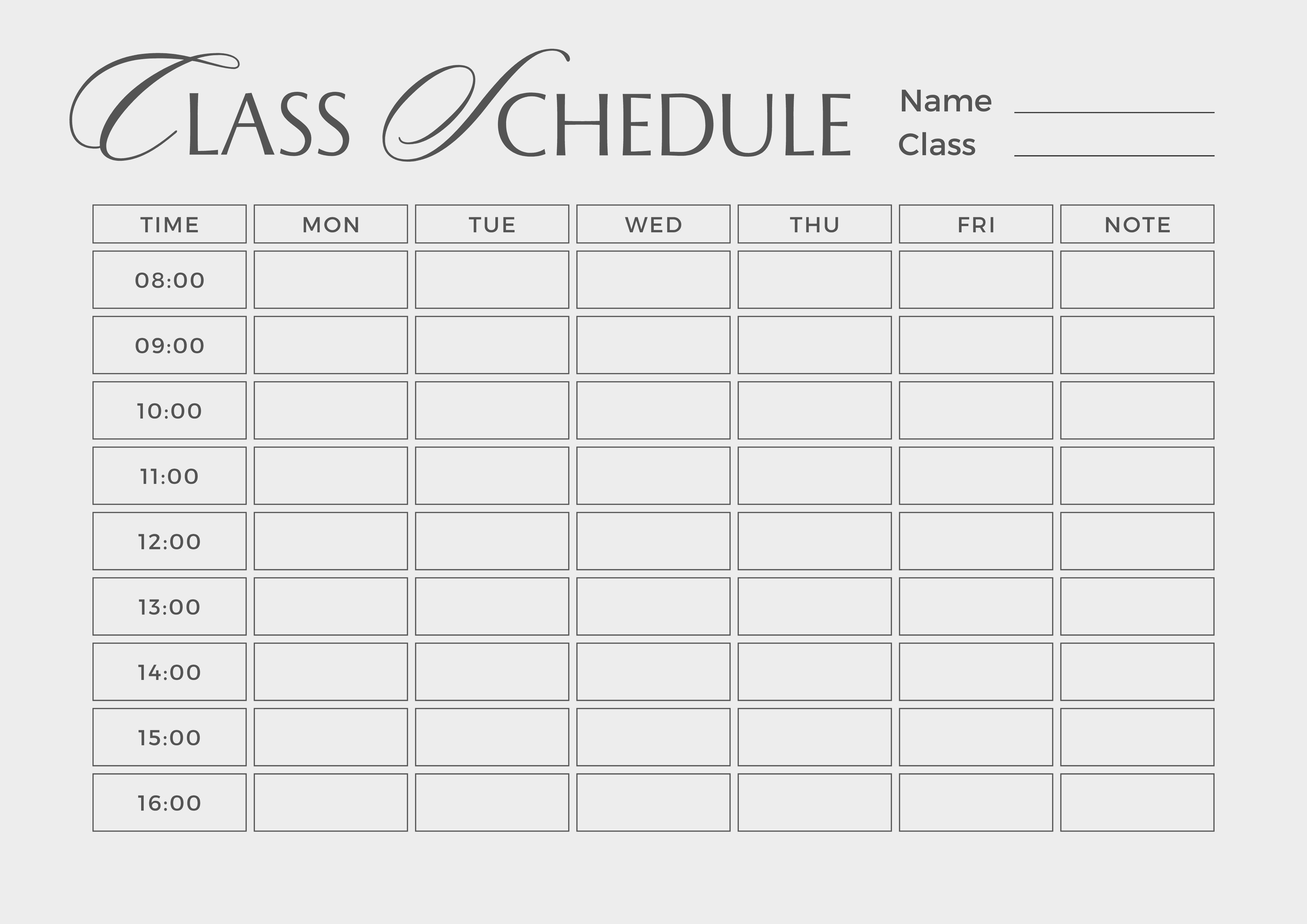 15 Printable Weekly Schedule Templates For Everyone To Utilize Free