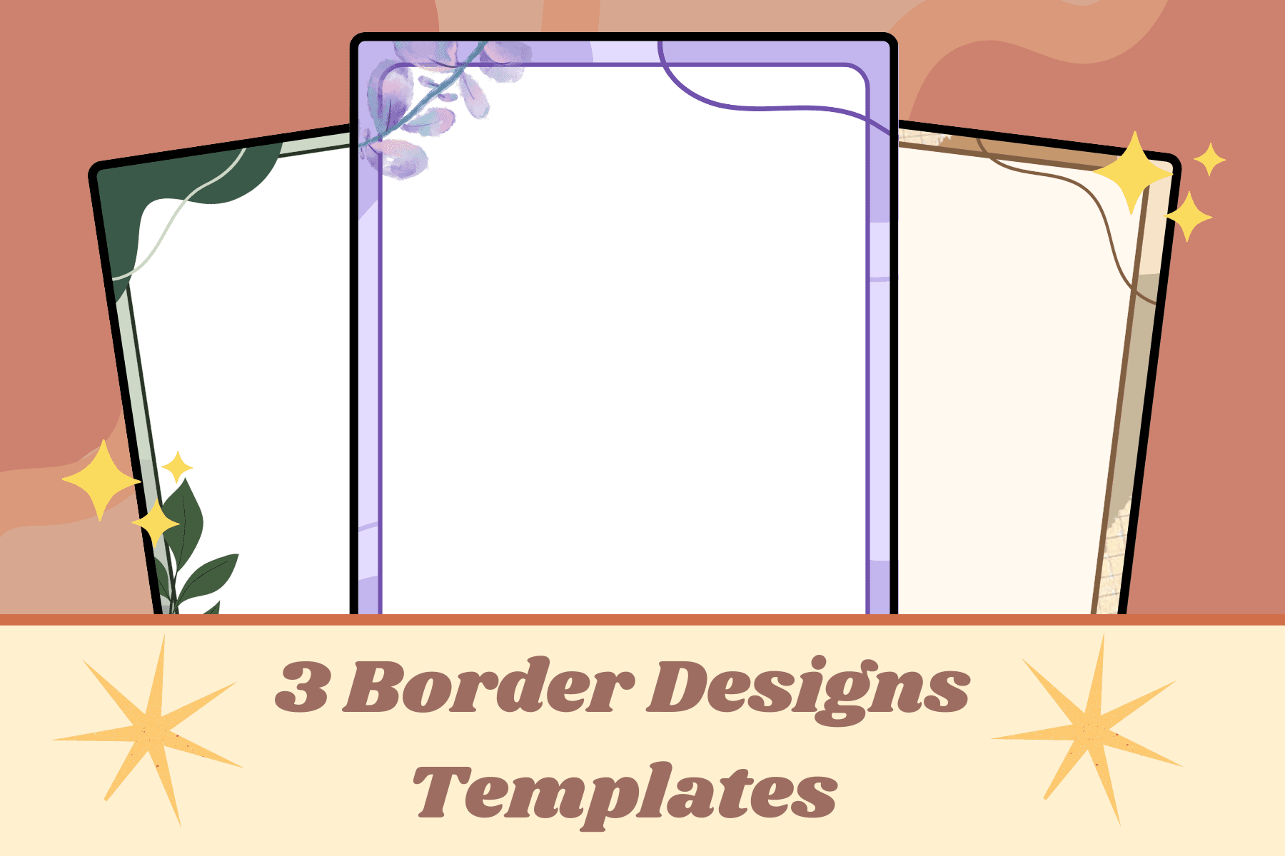 Beautiful Borders For Projects On Paper