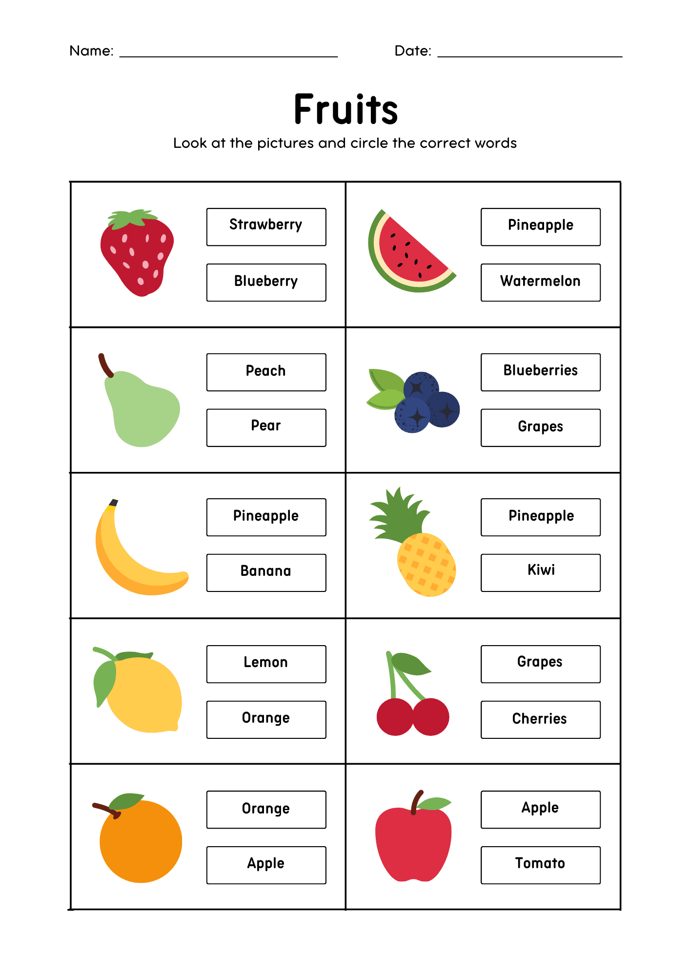 Vegetable Worksheets Food Worksheets For Nursery Download Free PDFs