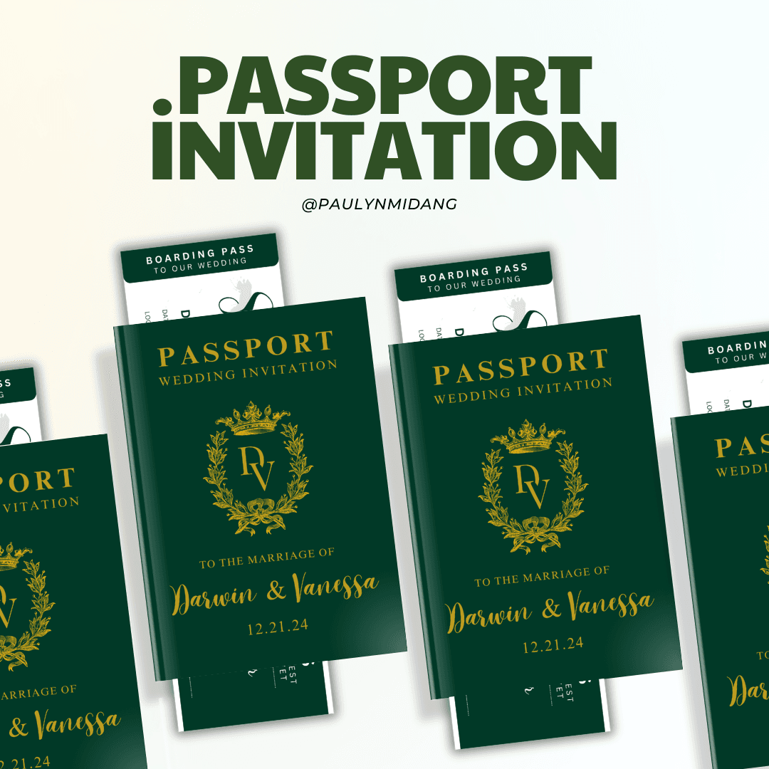 Passport Wedding Invitation Template Philippines Boarding Pass Wedding