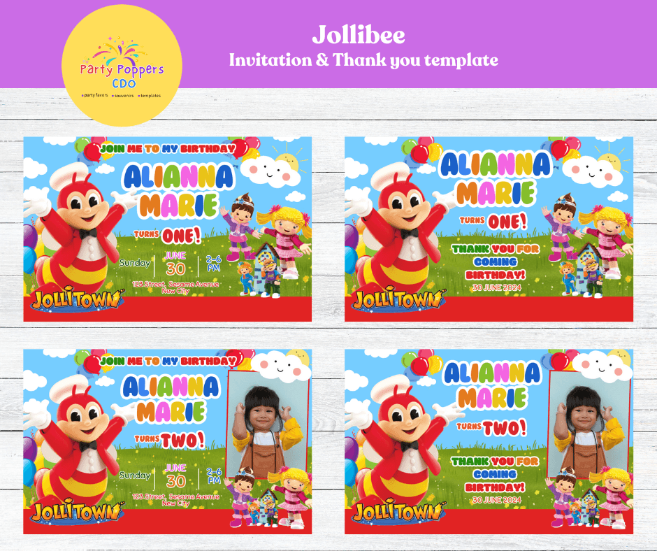 Jollitown Invitation Jollibee's New Party Theme JOLLIRACE | My