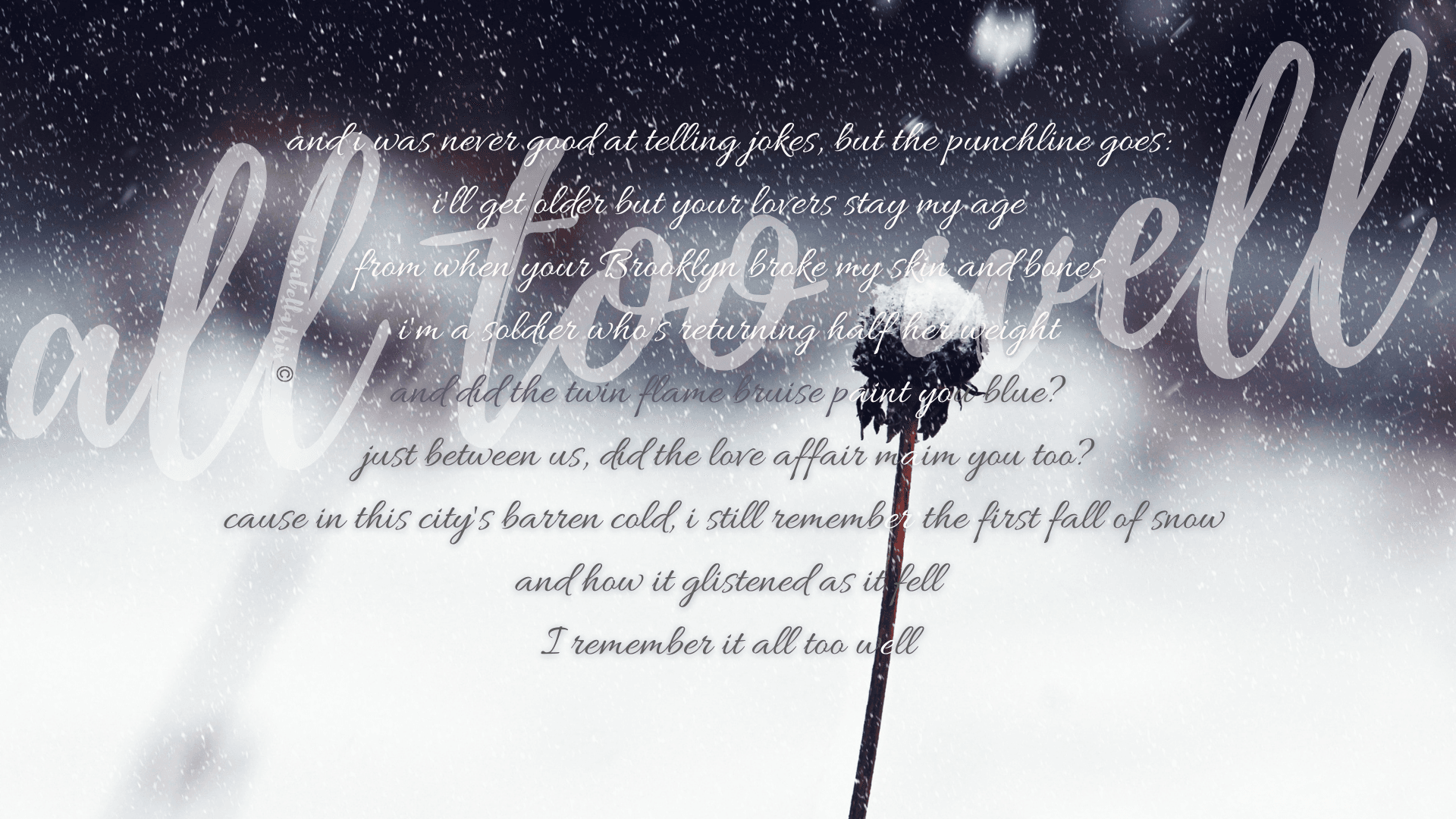 Taylor Swift Lyric Desktop Wallpaper