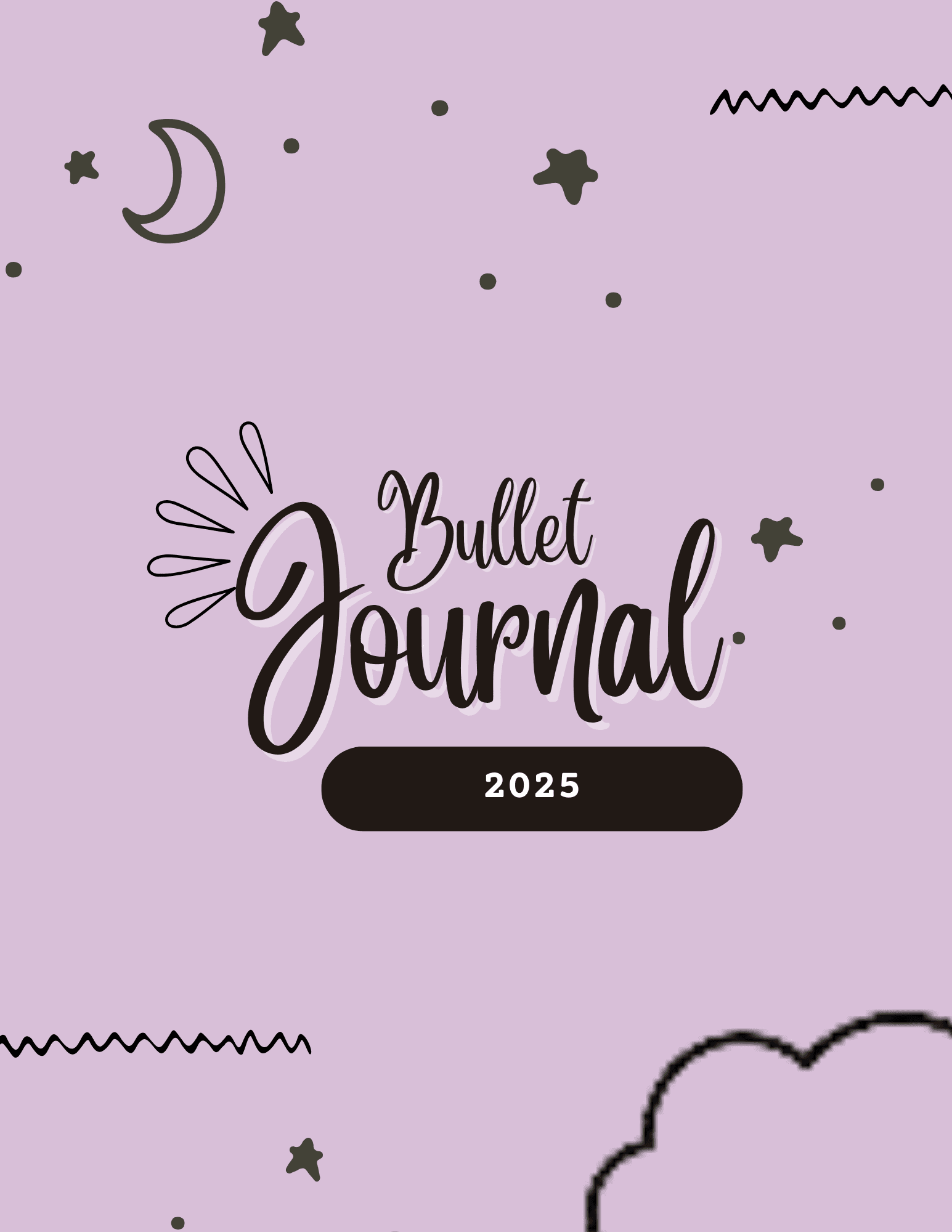 Purple Bullet Journal Page