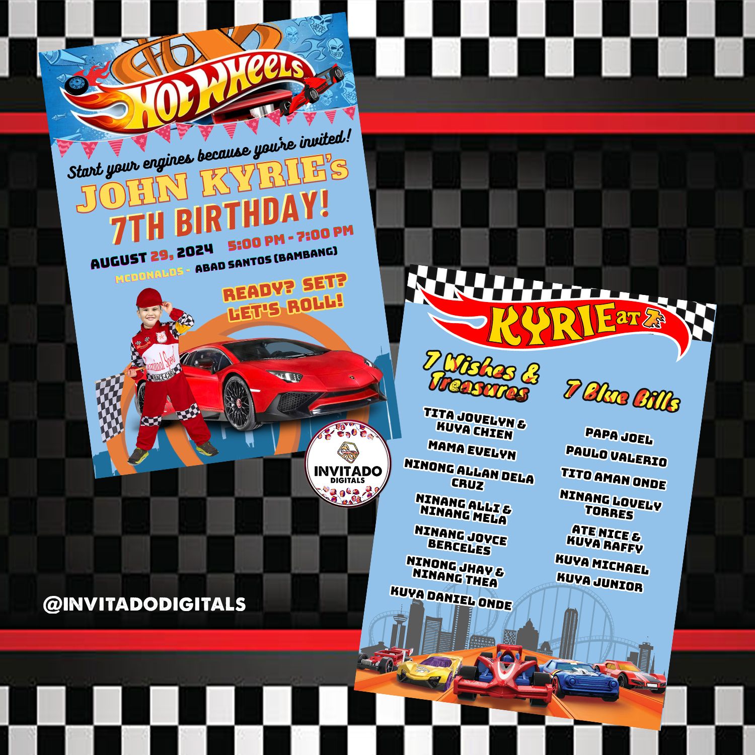 Hot Wheels Birthday Invitations Printable