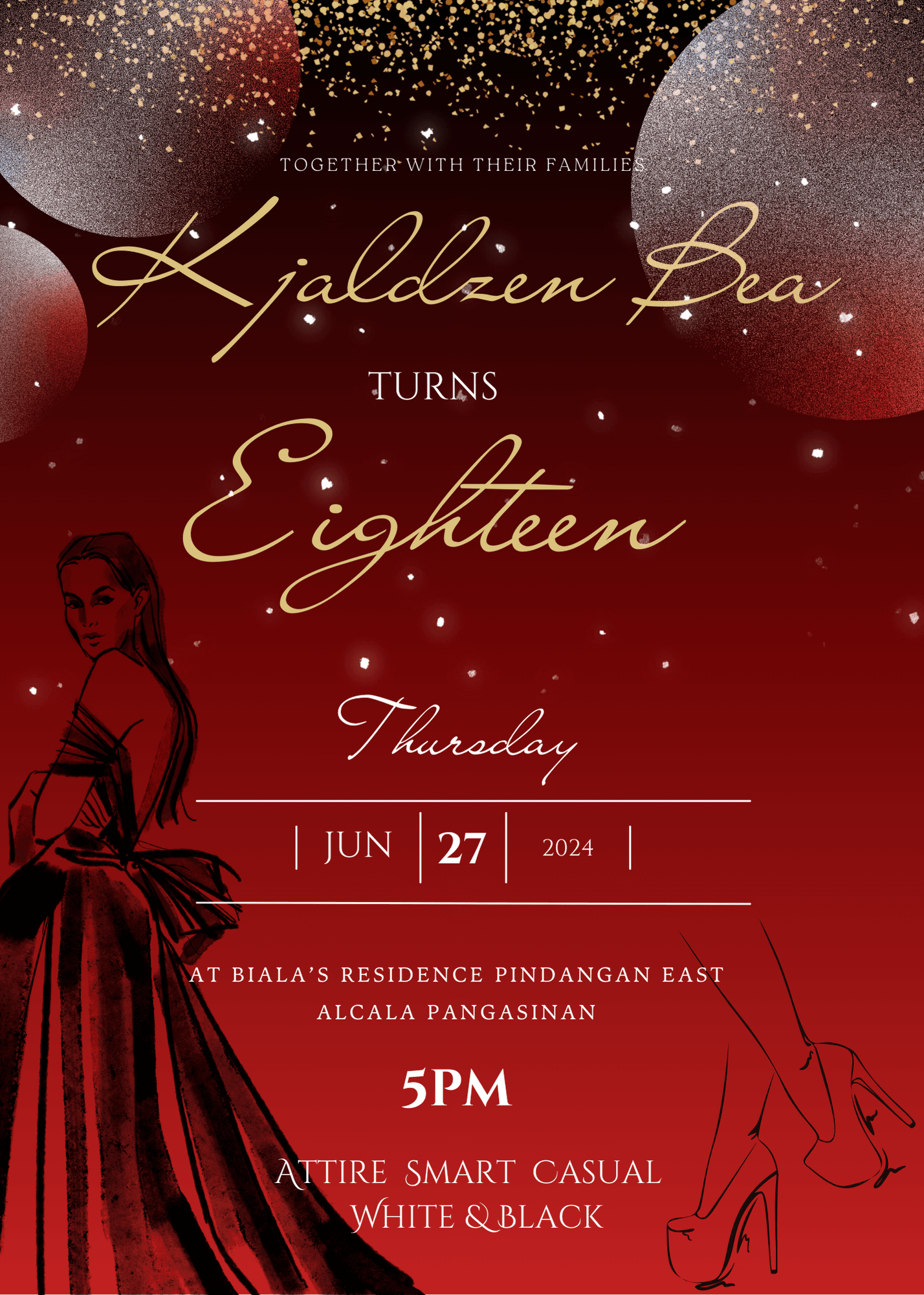 Debut Invitation Designs 18th Birthday Invitation Designs