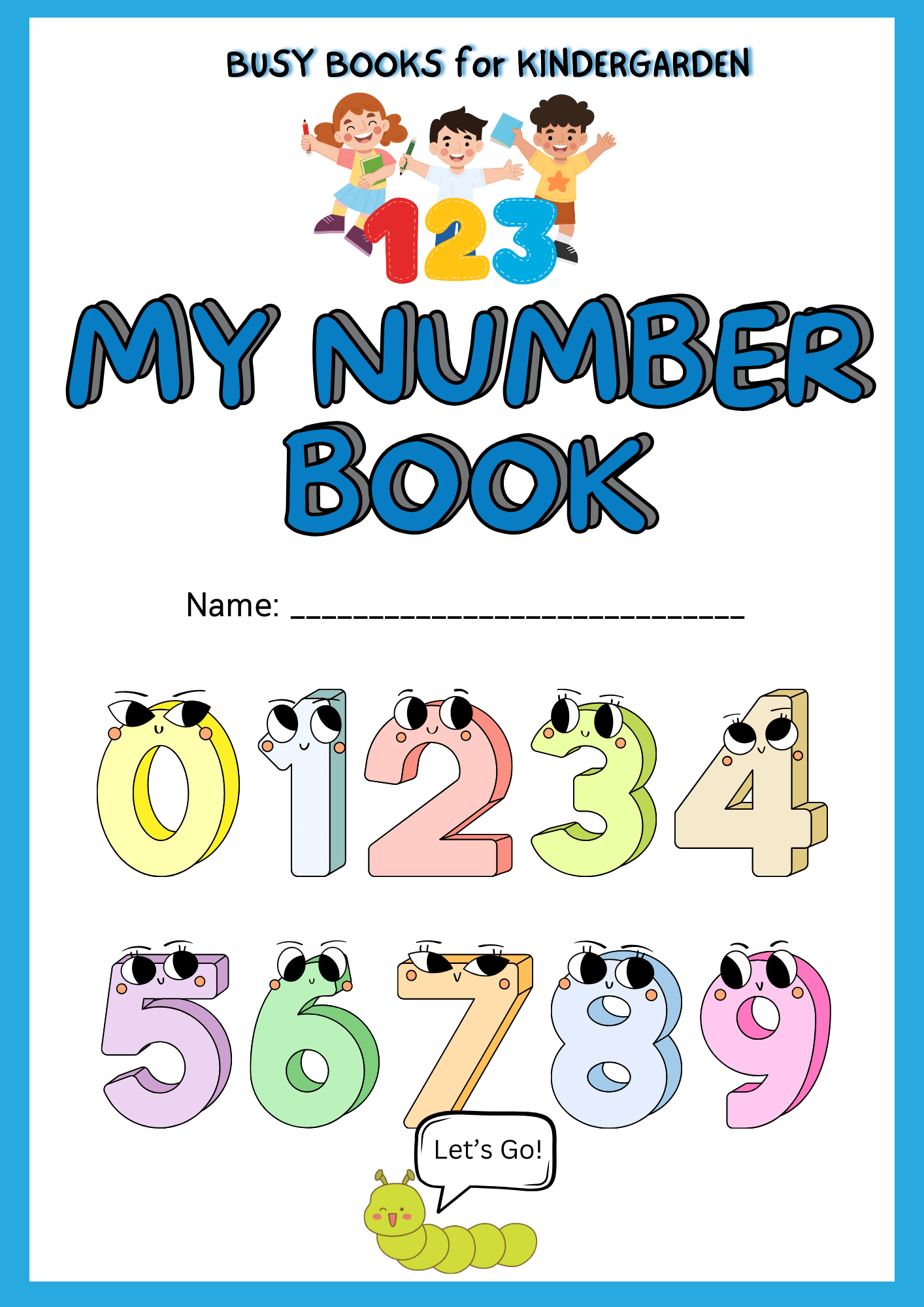Counting Books For Kindergarten Red Letter / Blue Number Book Set