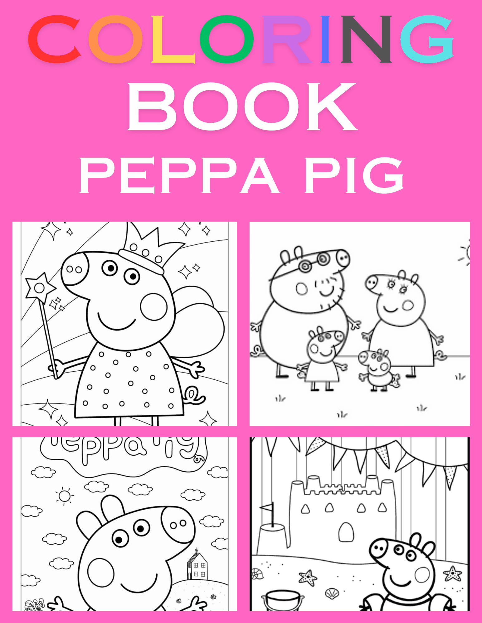 Peppa Pig Coloring Pages A4 Paper [2025]