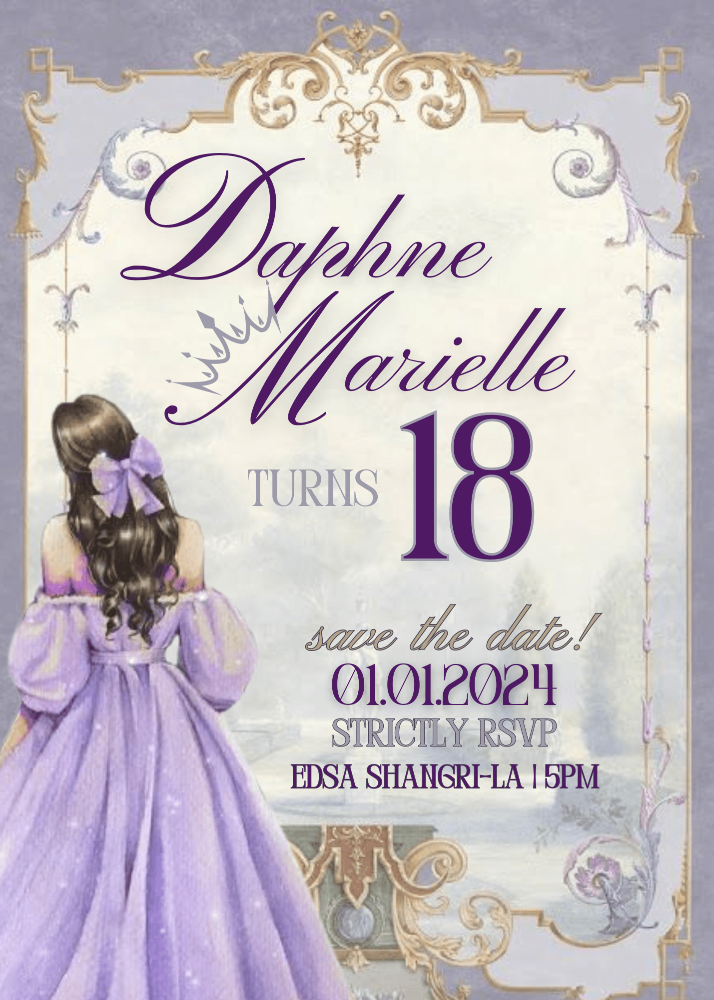 18th Birthday Cotillion Invitation Philippines