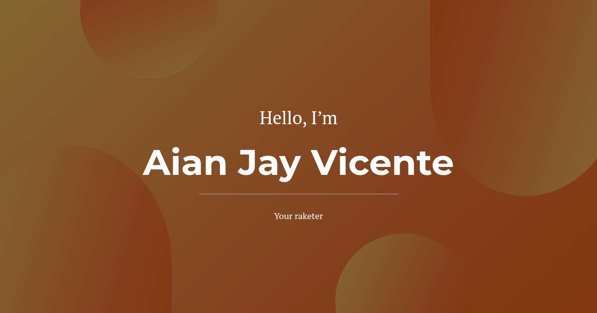 Aian Jay Vicente