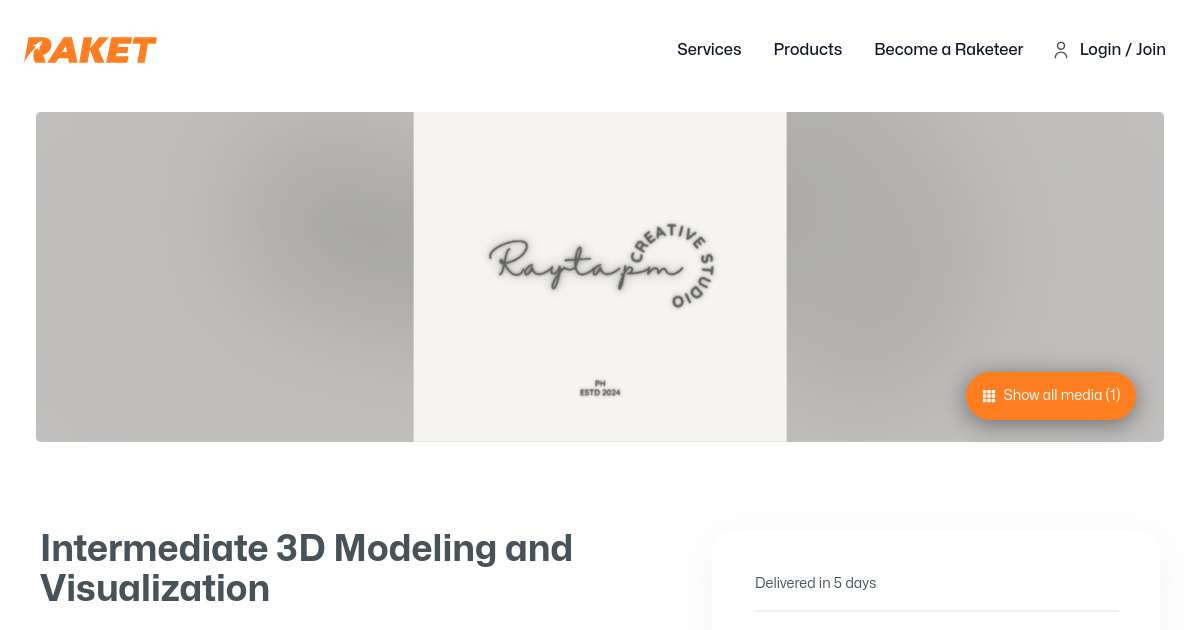 Intermediate 3D Modeling and Visualization by rayta_pm - Raket.PH