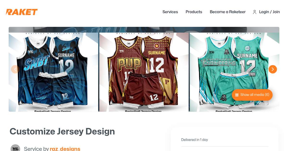 Customize Jersey Design by raz_designs - Raket.PH