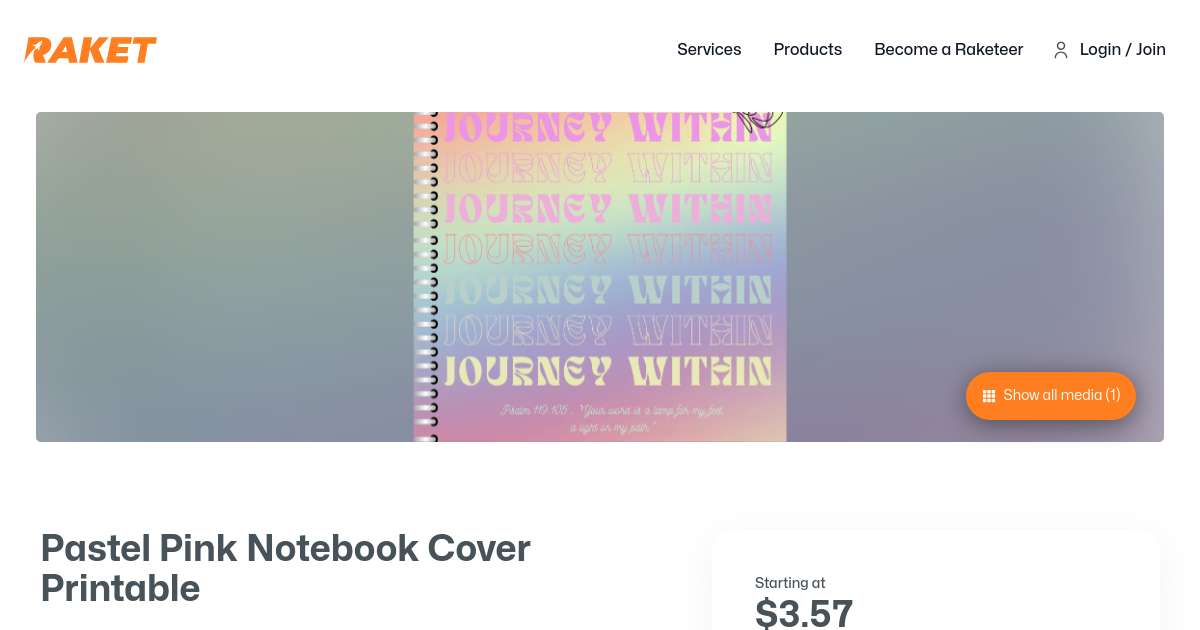 Pastel Pink Notebook Cover Printable by graciadivina919 - Raket.PH