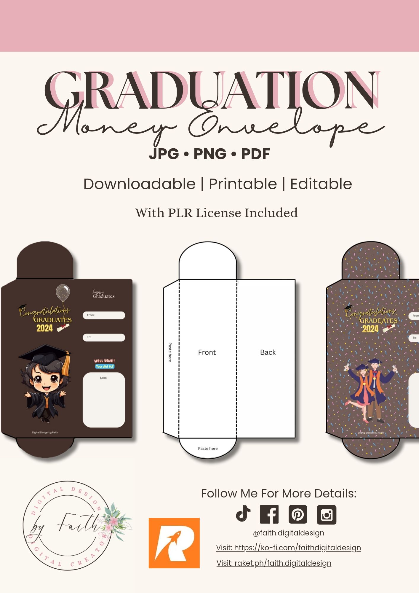 Example Graduation Envelope 1926 Graduation Invitation For Peculiar