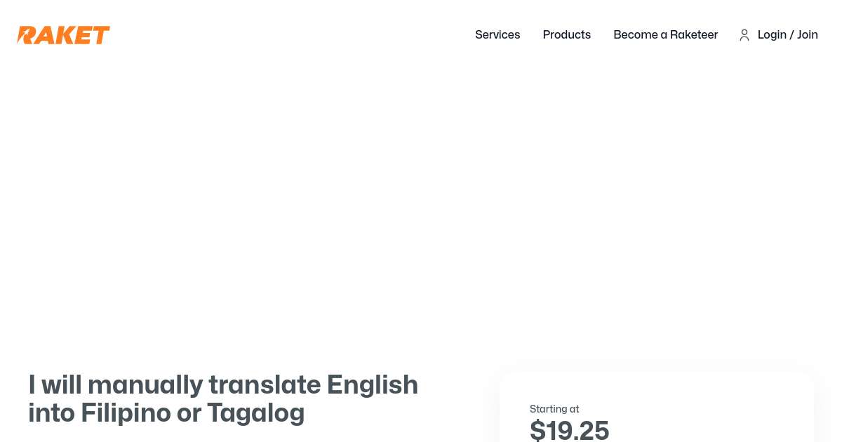 I will manually translate English into Filipino or Tagalog by ...