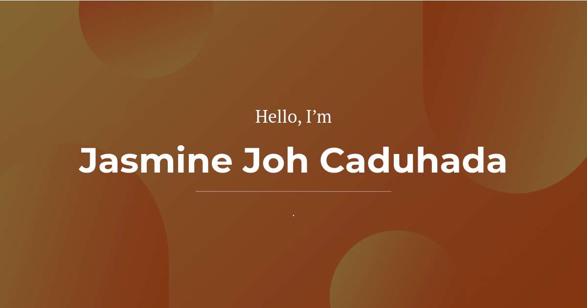Jasmine Joh Caduhada